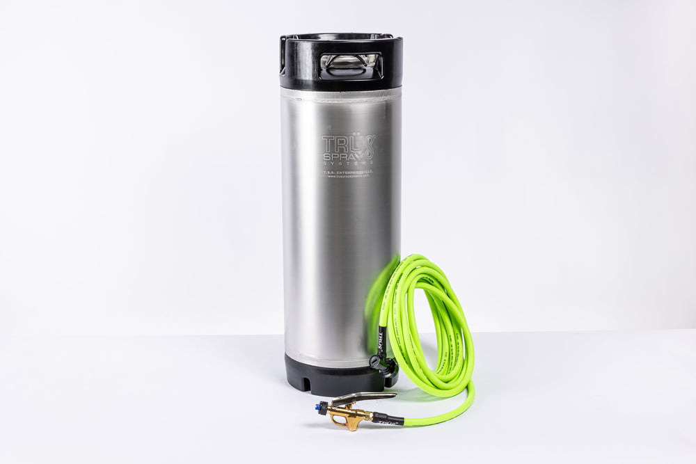 TRADITIONAL "NAKED" PRESSURIZED TRU SPRAY SYSTEMS TINT KEG SPRAY TANKS ...