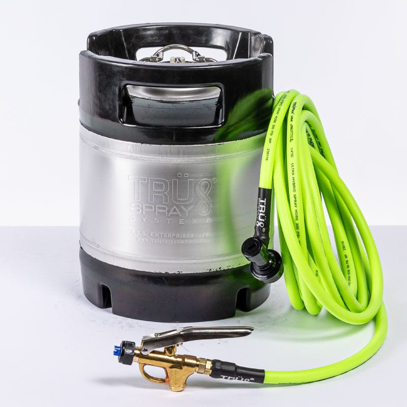 1.75 GALLON TRU X TRADITIONAL PRESSURIZED COMPLETE NAKED TINT KEG SPRA ...